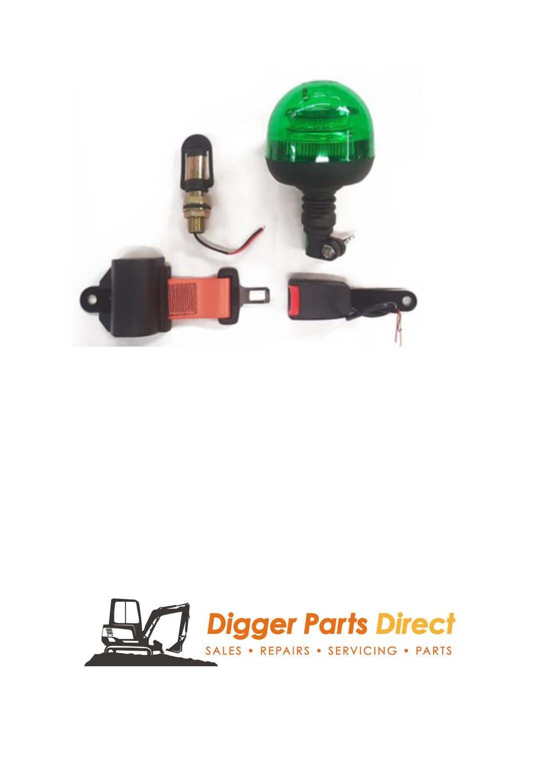 Green LED Safety Beacon Kit Green Beacon Kit Seat Belt Green Beacon ...