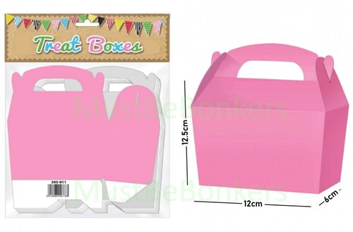 Plain Pink Coloured Party Boxes ~ Childrens Recyclable Food Box - Meal ...