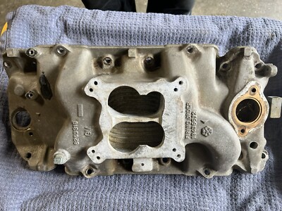 Marine Big Block Chevy BBC 454 502 Rectangle Port Intake 6269318 Brass ...