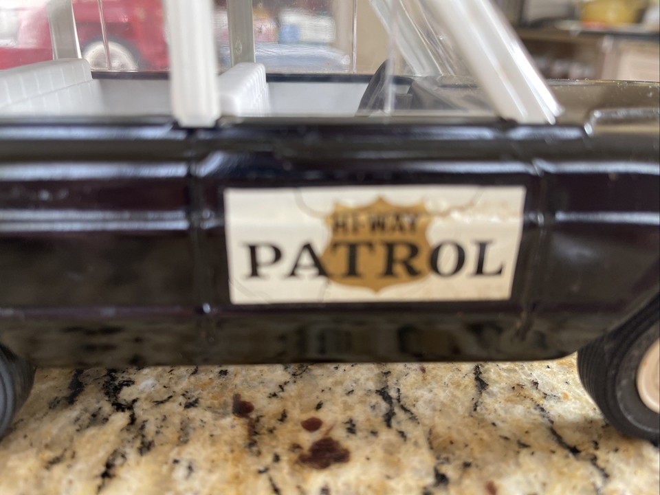 VINTAGE TONKA HI-WAY PATROL SHERIFF JEEP WAGONEER 1960'S PRESSED STEEL ...