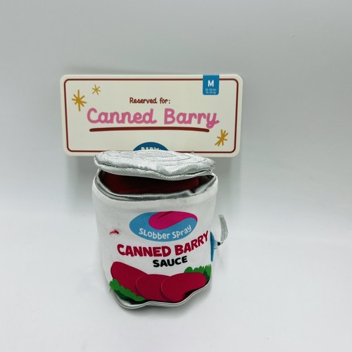 Bark Box M Slobber Spray Canned Barry Sauce Plush Dog Toy Multi-Part ...