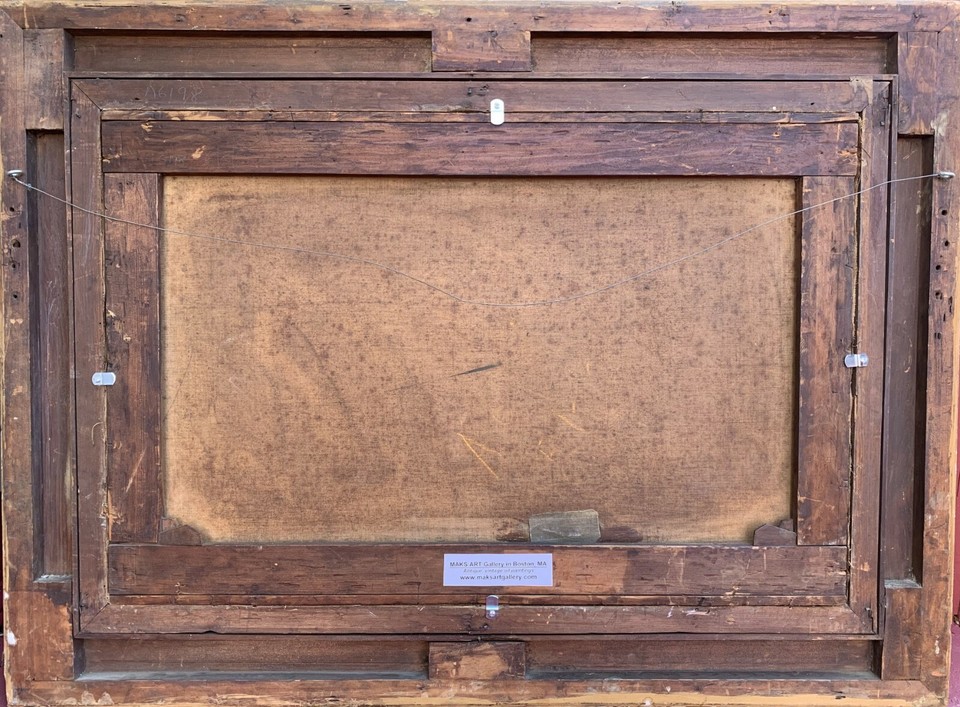 1876 George Whitton Johnstone (British1849-1901) Antique oil painting ...