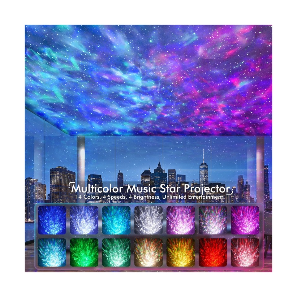 Star Projector, Rossetta Galaxy Projector for Bedroom, Remote Control ...