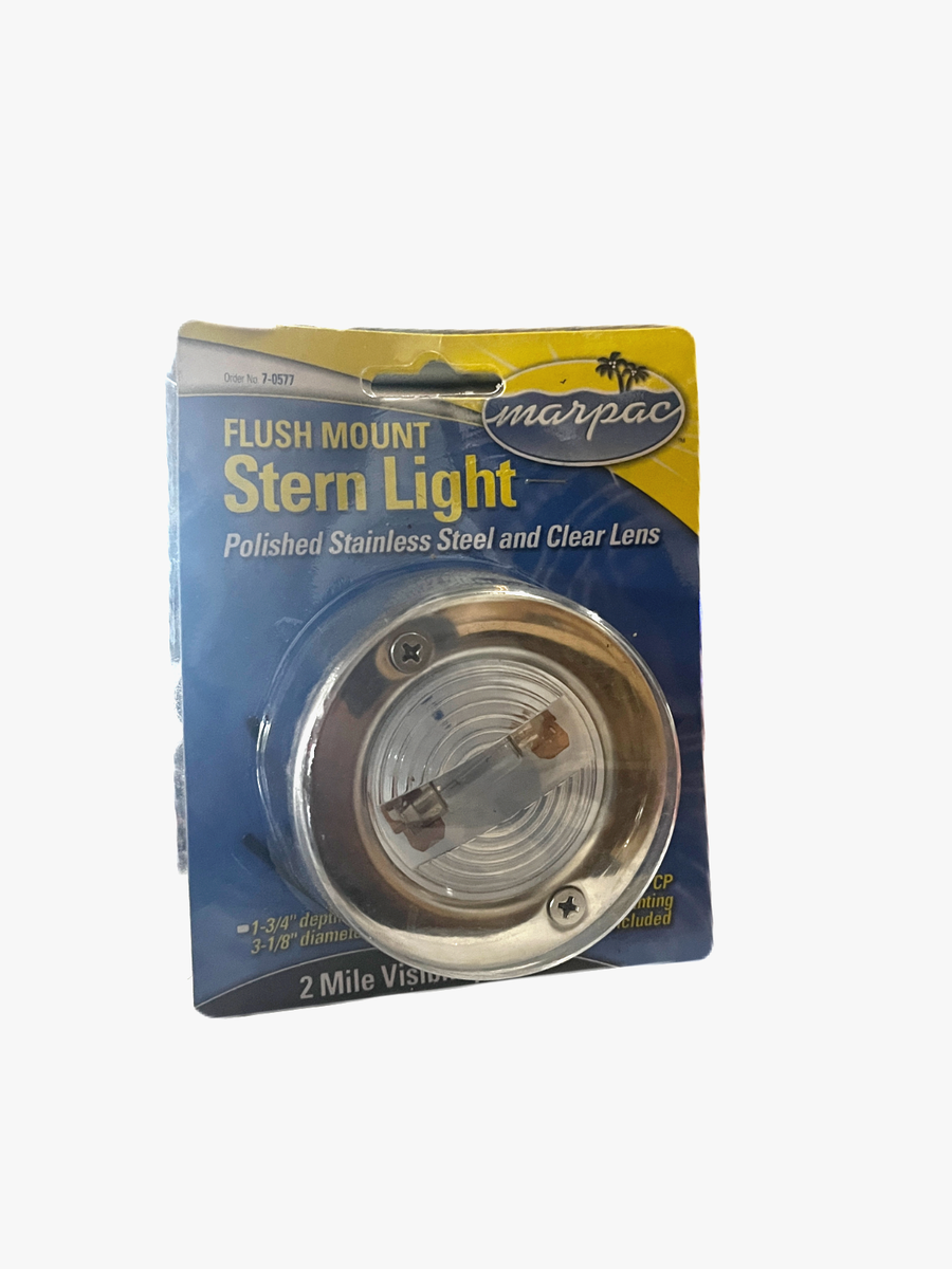 Transom Light Plash | Marine Transom Lights | Blue | 316L Stainless