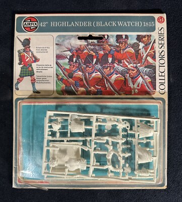 1973 AIRFIX 54mm 42nd Highlander (Black Watch) 1815, #01552-9, In ...