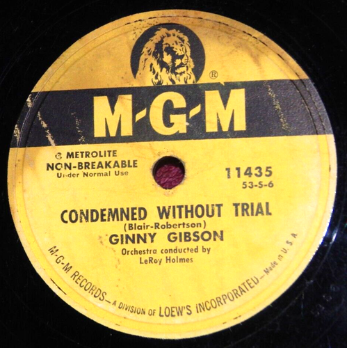 Ginny Gibson Condemned Without Trial / Kiss PLAY GRADED Fully Tested | eBay