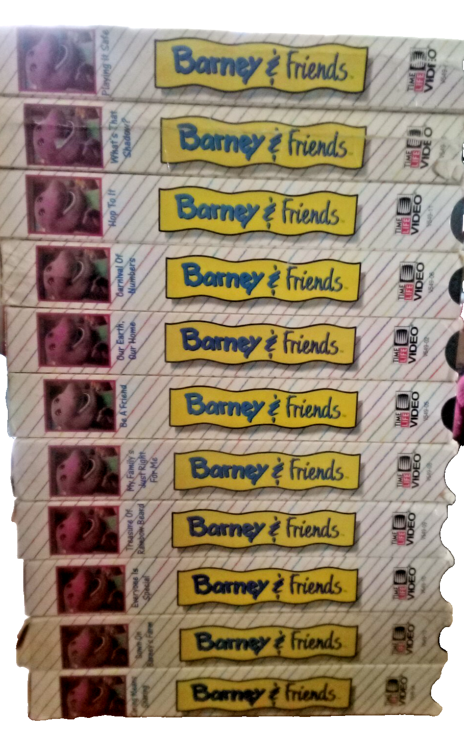 Barney & Friends~Time Life Lot (VHS-1992) Set of 11 Tapes~SOME are RARE ...