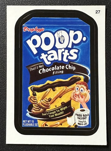 2014 Topps Wacky Packages Sticker #27 POOP-TARTS card in Toploader | eBay