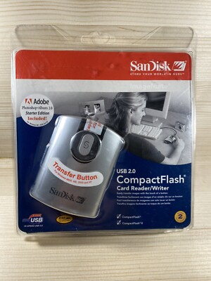 SanDisk Image Mate USB 2.0 CompactFlash Card Reader Writer High Speed ...
