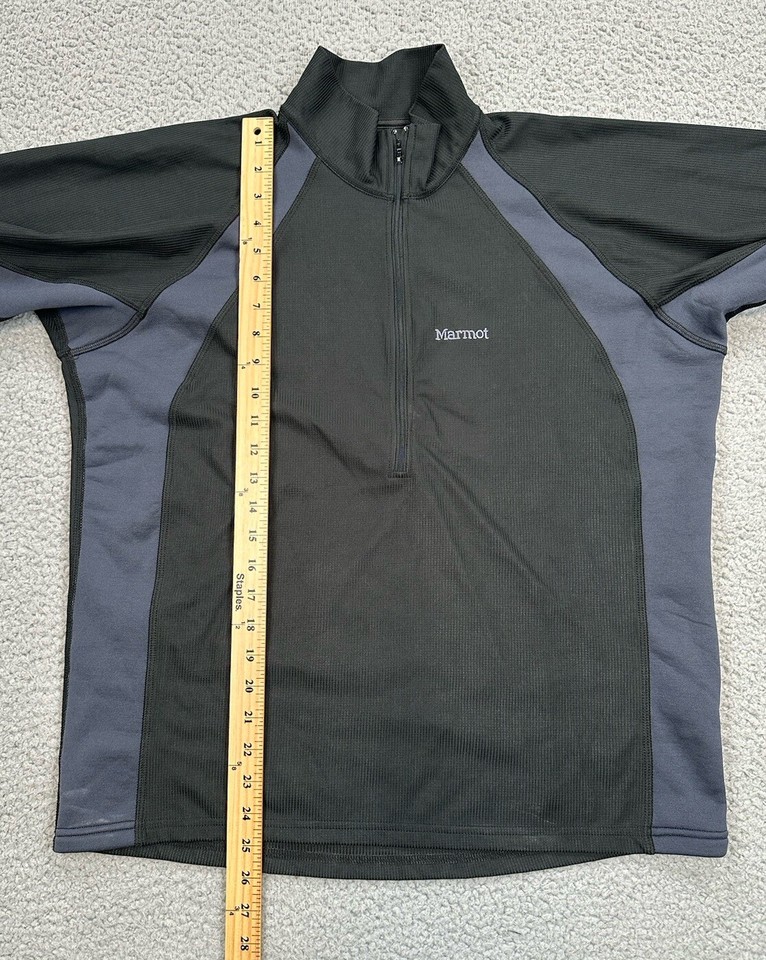 Marmot Windstopper N2S Pullover Men's Medium Black Windbreaker 1/2 Zip ...
