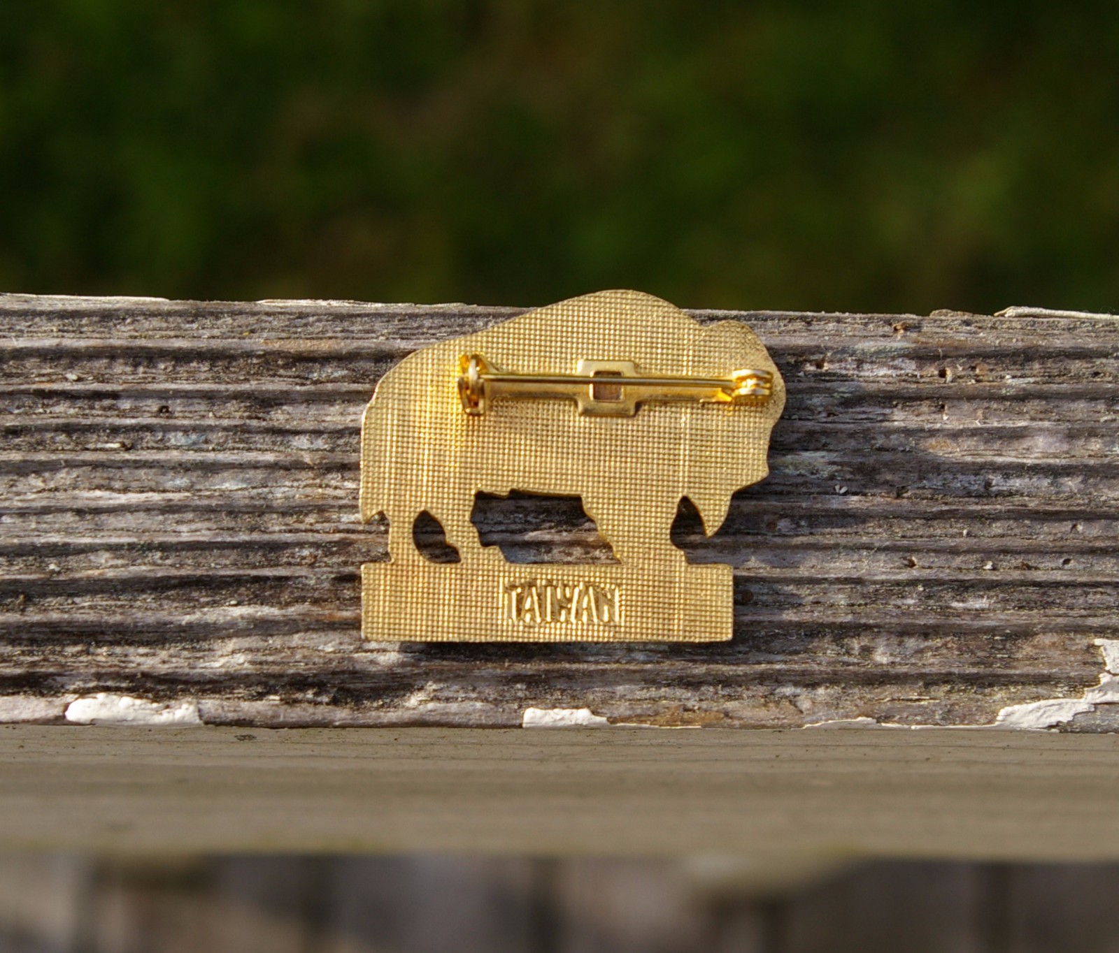 Lions Club International Gold Tone Metal Enamel Buffalo Bison Kansas ...