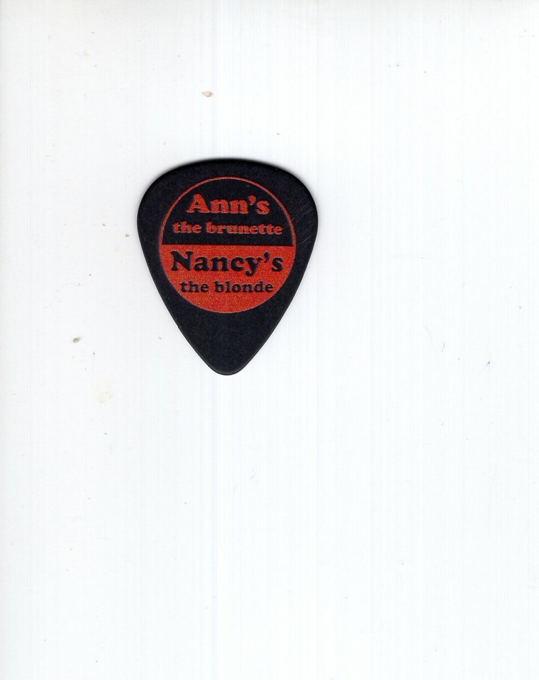 NANCY WILSON LOT OF 3 SIGNATURE GUITAR PICKS PERSONAL+2 TOUR HEART ...