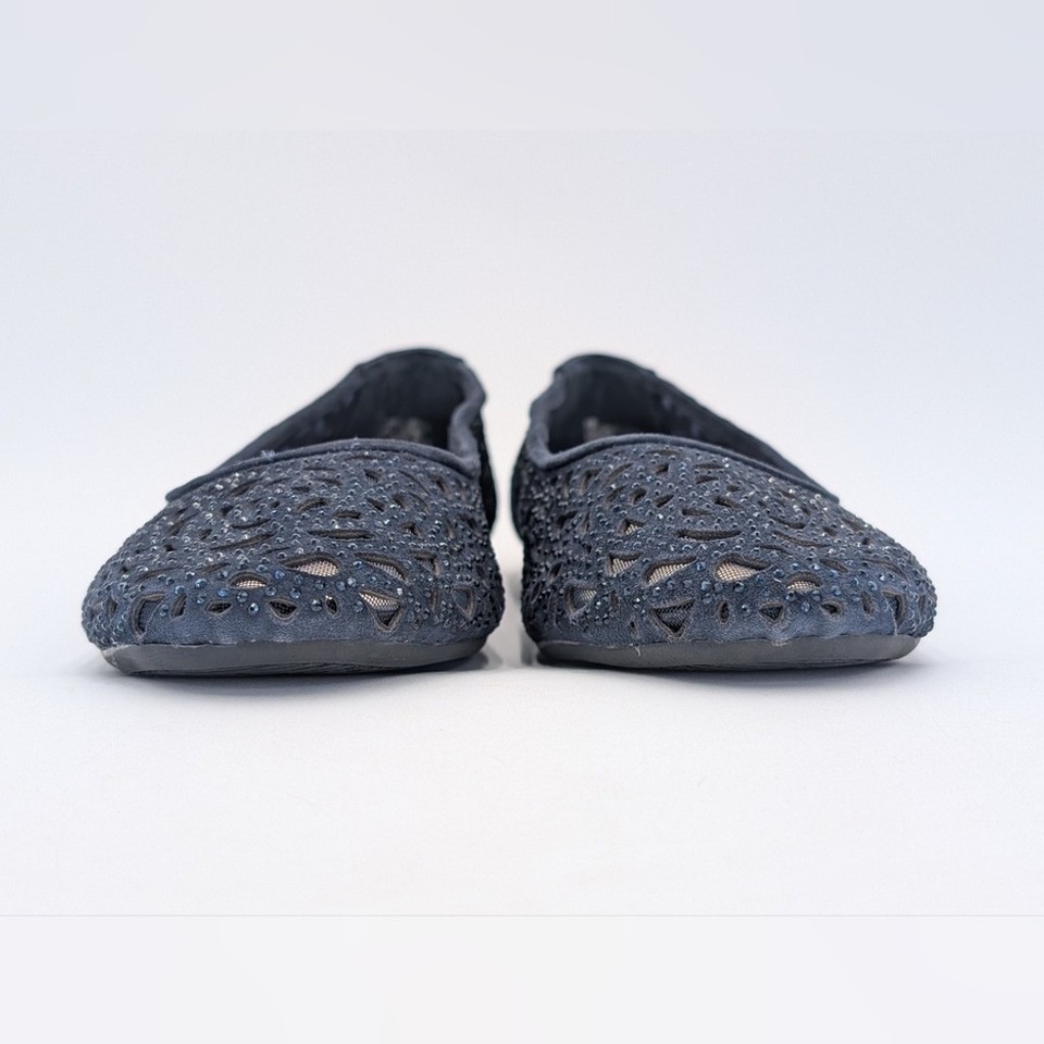 Alex Marie Atlanta Suede Rhinestone Designer Flats Sz 9M Women Seaport ...