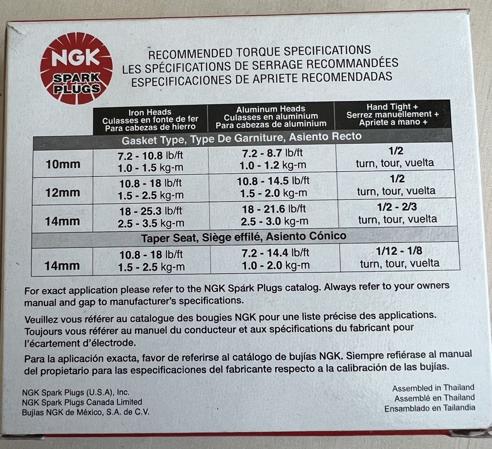 NOS NGK CR9EB Standard SPARK PLUGS SOLID TERMINAL Harley Davidson ...