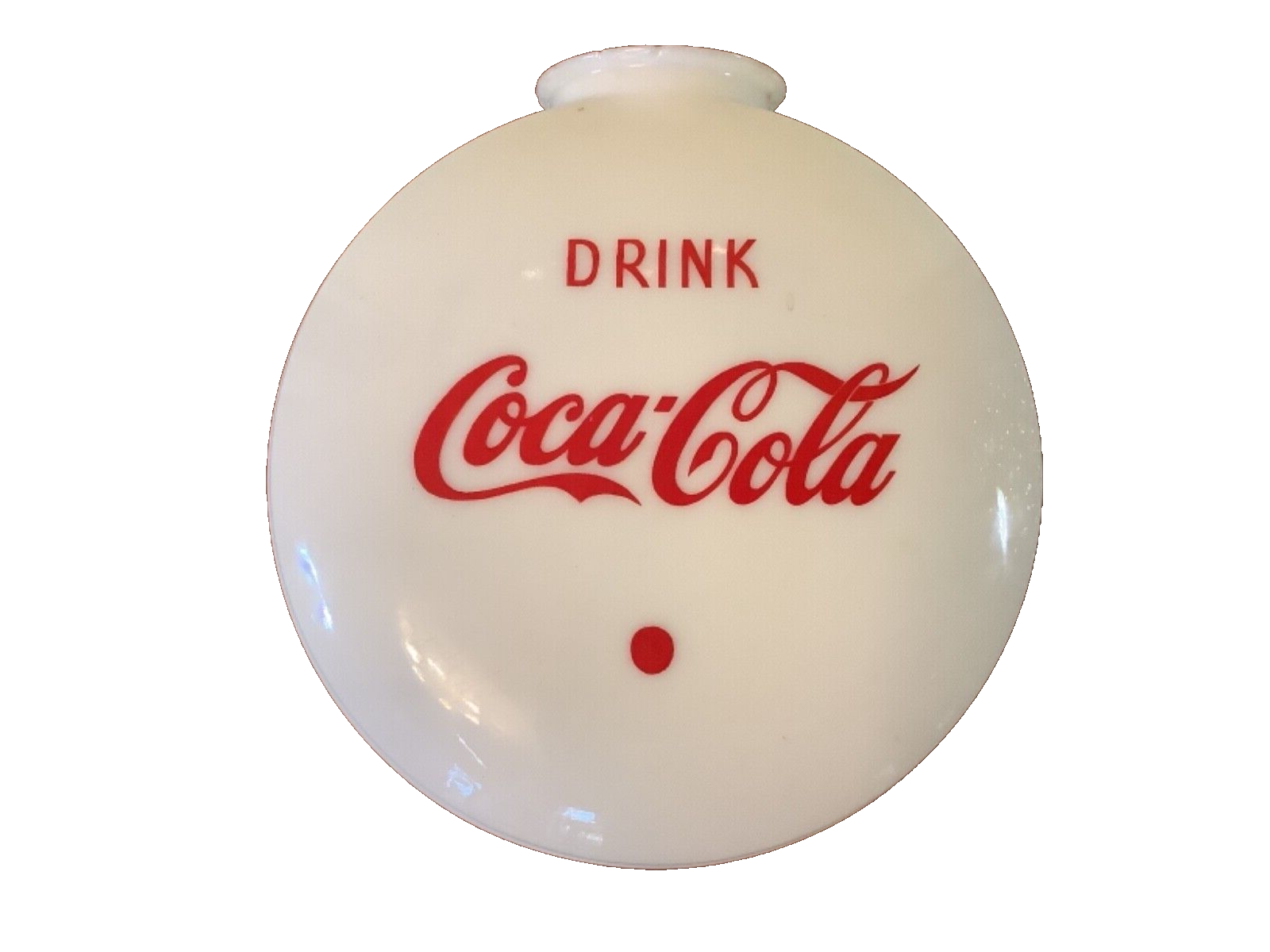 Coca-Cola Advertising Milk Glass Globe /Coke Globe/ Coca Cola Soda Pop ...