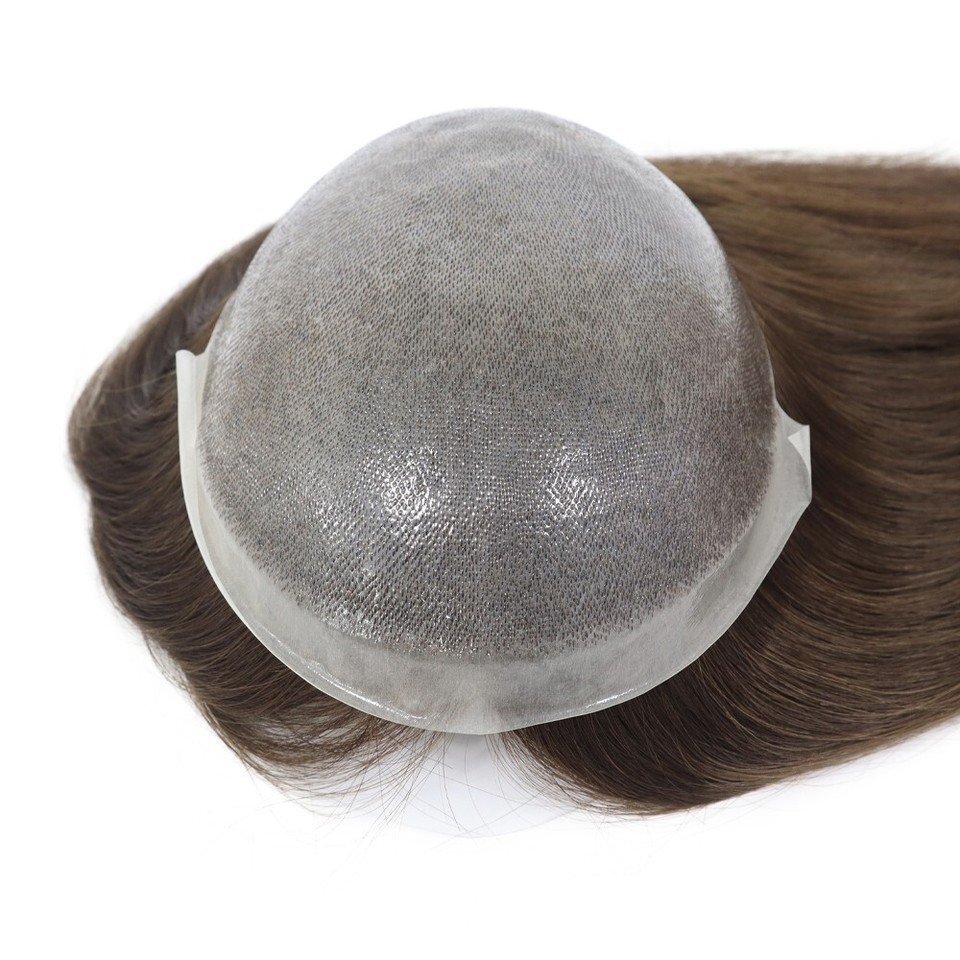 Topper for Women Poly Skin Wigs Top Pieces Human Remy Hair System 18 ...