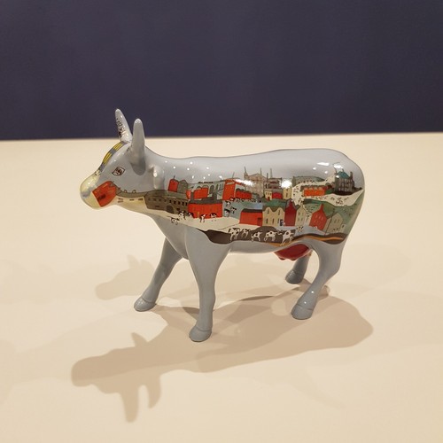 Lowry Cow 16080 Manchester Cow Parade - Light Blue - Collectible World ...