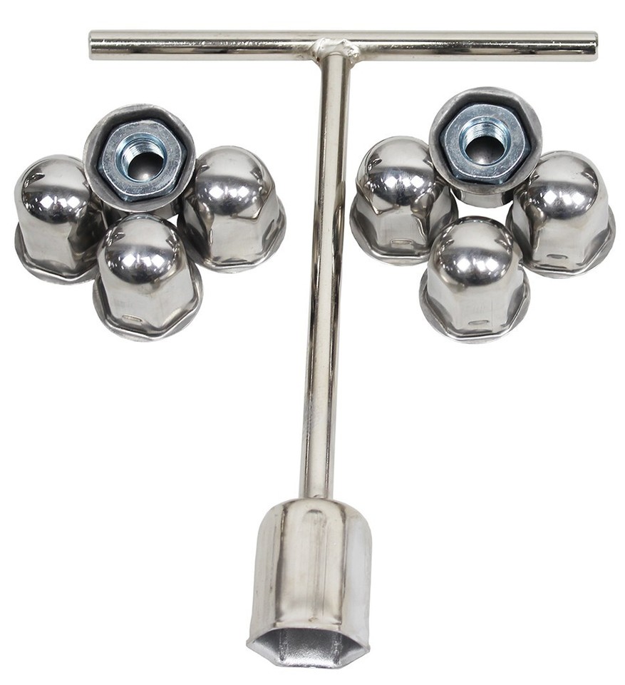 2005-2025 FORD F350 17" Dually Stainless Steel Wheel Simulators Dual ...