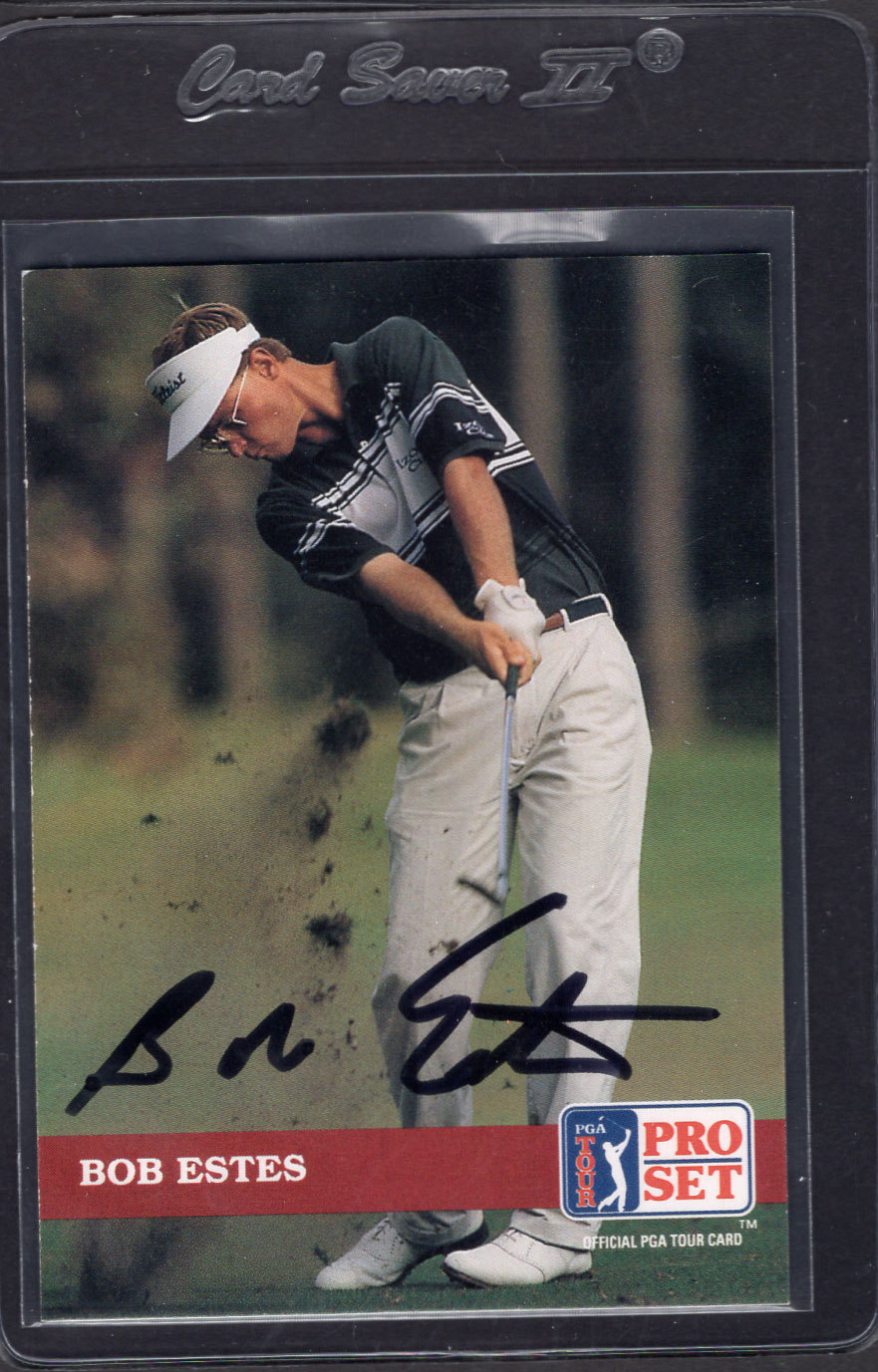 1992 Pro Set Golf Bob Estes #34 Signed Autograph | eBay