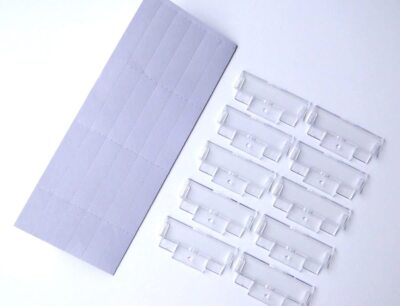 SUSPENSION FILE CLEAR PLASTIC TABS AND INSERTS WHITE LABELS | eBay UK