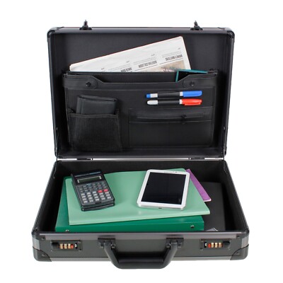 Executive Aluminium Briefcase Business Office Travel Work Laptop ...