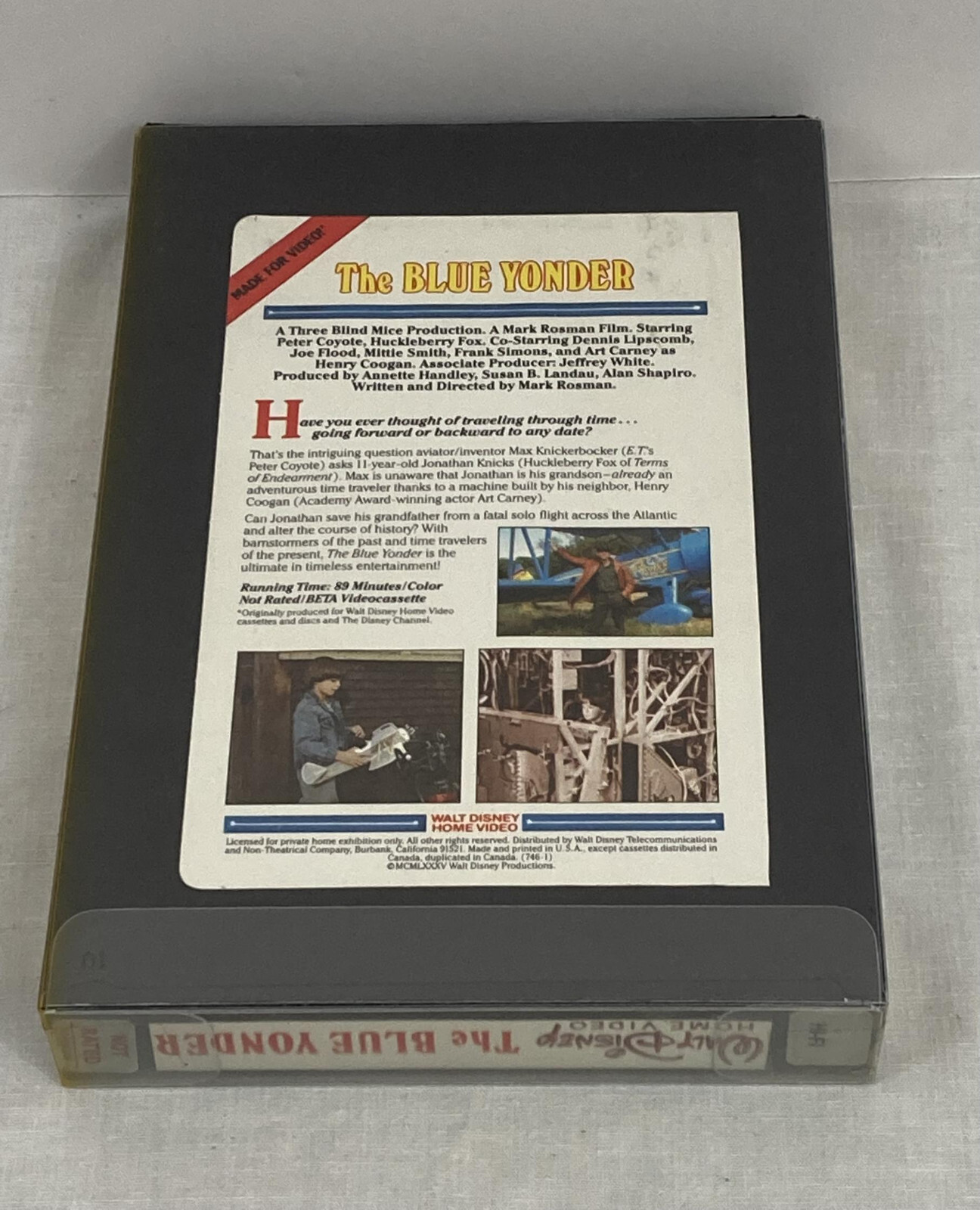 Walt Disney The Blue Yonder Betamax w/ Box & Case - Hi-Fi, ca 1980 ...