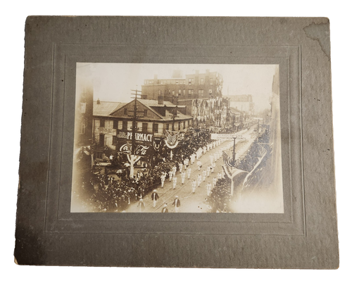 VTG Parade Photo Red Cross Pharmacy Coca-Cola Dept Store Patriotic ...