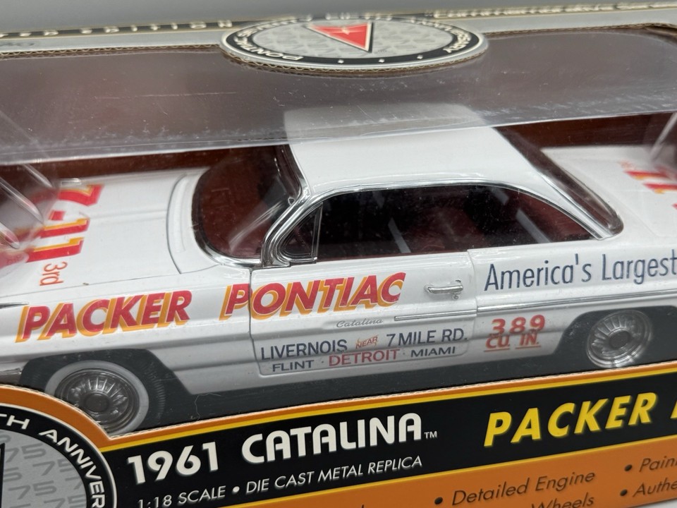 1/18 ERTL AMERICAN MUSCLE PACKER PONTIAC 1962 PONTIAC CATALINA WHITE ...