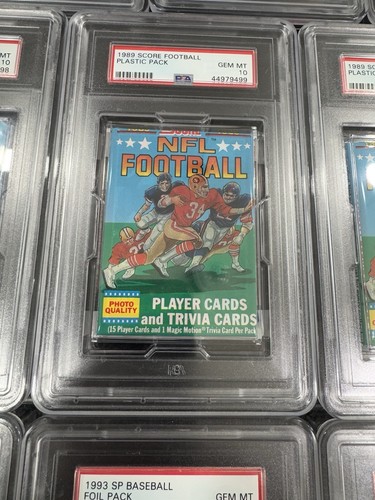 1989 Score Football Pack PSA 10 Barry Sanders Aikman Deion | eBay
