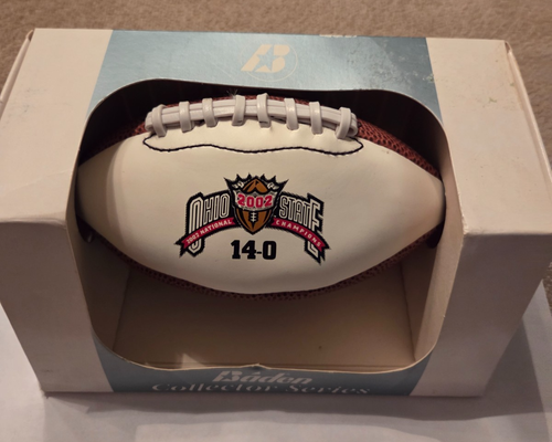 2002 OHIO STATE BUCKEYES NAT. CHAMPIONS BADEN MINI FOOTBALL. | eBay