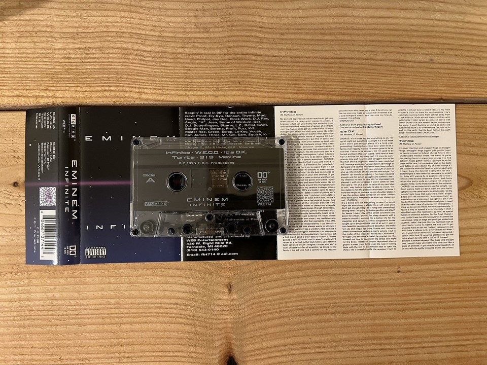 Eminem Original 1996 Infinite Cassette Tape | eBay UK