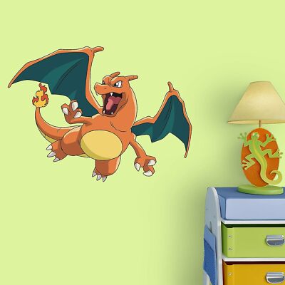 Fathead Peel and Stick Decals Pokemon Charizard Junior Wall Decal 35 x ...