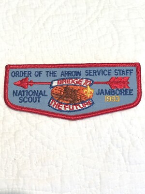 1993 NATIONAL JAMBOREE OA SERVICE CORPS FLAP Order of the Arrow Youth ...