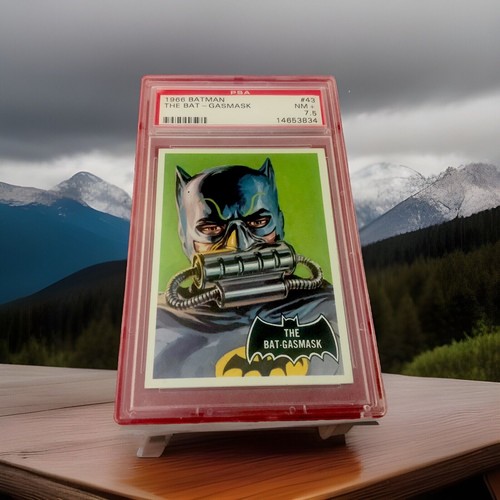 1966 Topps Batman Black Bat Card # 43 THE BAT-GASMASK - PSA 7.5 NM+ | eBay