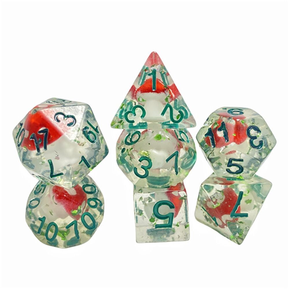 7Pcs/set D4 D6 D8 D10 D12 D20 DND Dice 7-Die Table Game Game Dice TRPG ...