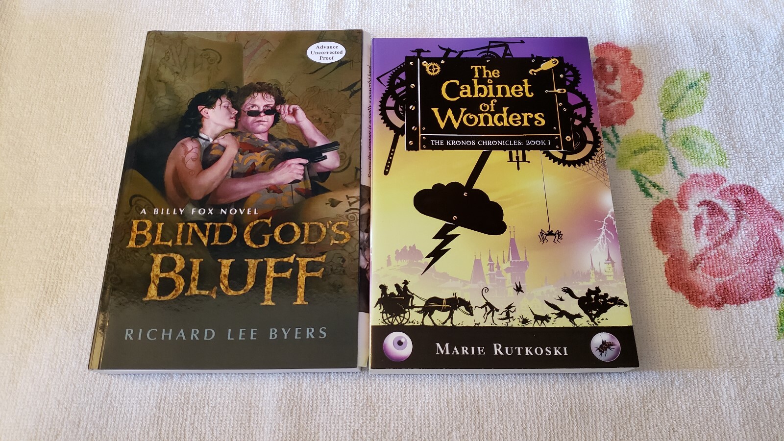 BLIND GOD'S BLUFF by RICHARD BYERS & THE CABINET OF WONDERS by MARIE ...