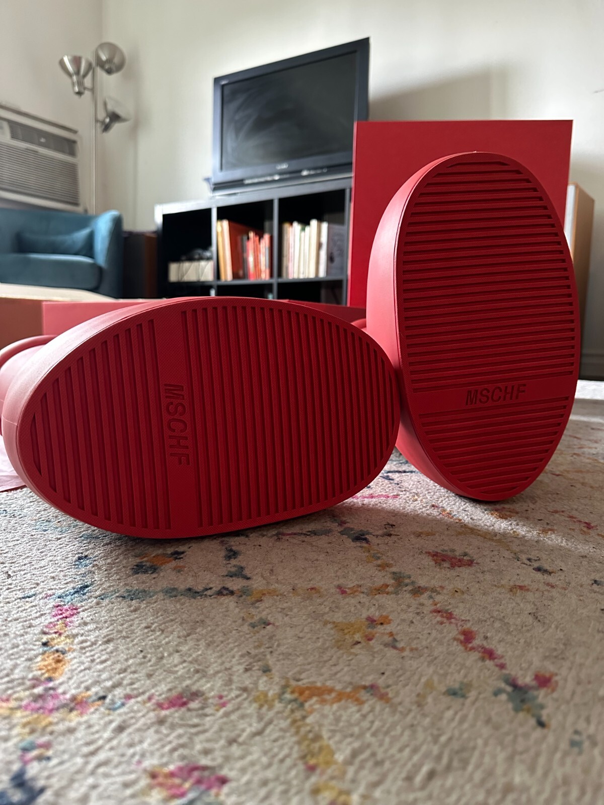 MSCHF Big Red Boots New In Box Size 9 IN HAND - Dead Stock 🔥 ...