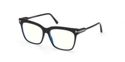 Tom Ford Eyeglasses FT5768-B 001 Shiny black/Clear/Blue-light block ...