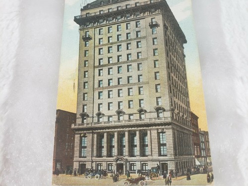 C 1907 Traders Bank Building Toronto Canada 1 Cent Green Stamp Antique ...