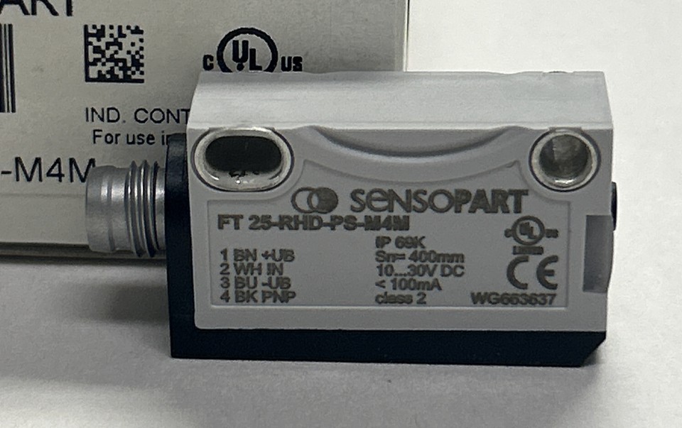 SENSOPART,FT 25-RHD-PS-M4M, PHOTOELECTRIC PROXIMITY SENSOR NEW | eBay