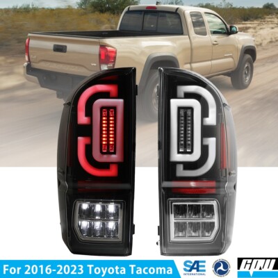 Sequential Tail Lights For 2016-2023 Toyota Tacoma LED Tube Rear Lamp ...