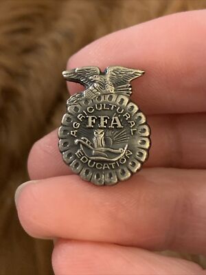 Vintage FFA Agricultural Education Silver Tone Enamel Lapel Pin (GW11 ...