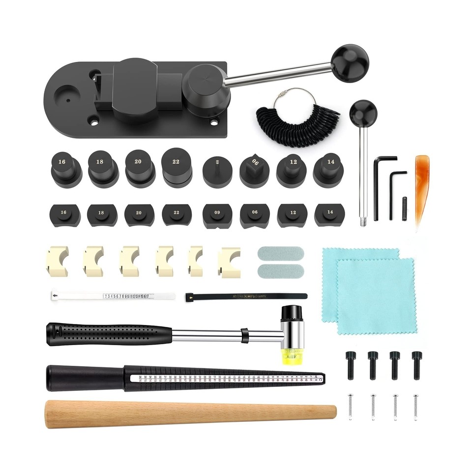 JAZORR Ring Bending Tool, Ring Bender with Nylon Dies Ring Making Tool ...
