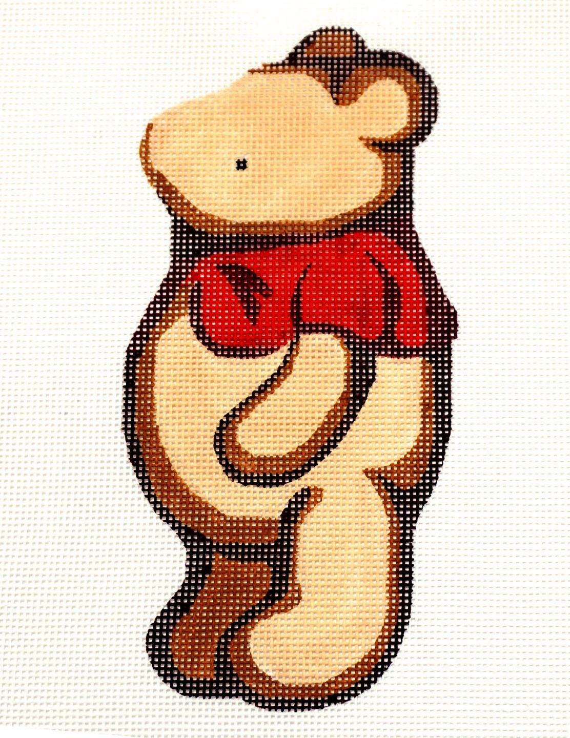 Winnie the Pooh Ornament handpainted Needlepoint Canvas by Silver ...