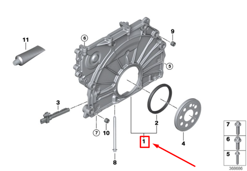MINI CABRIO F57 Motorsteuergehäuseabdeckung 11148573980 8573980 NEU ...