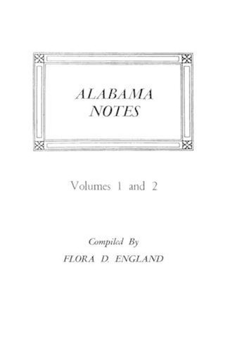 Alabama Notes by Flora D. England (English) Paperback Book ...