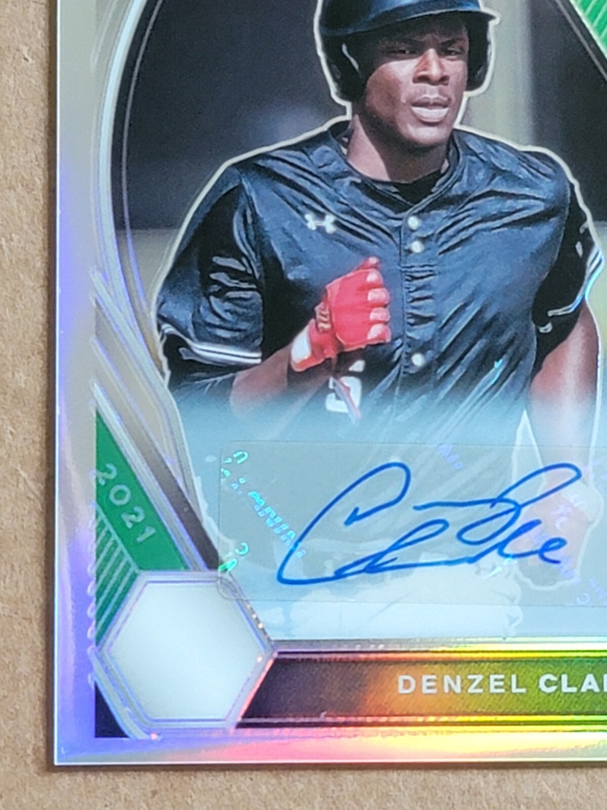 Denzel Clarke 2021 Panini Prizm Draft Picks Autograph Baseball Card ...