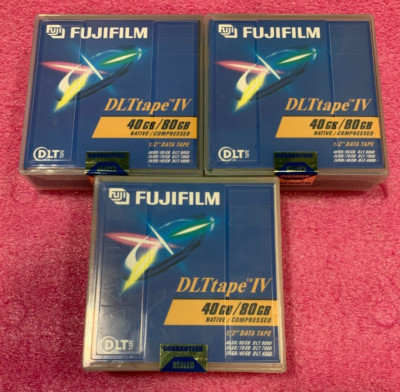 Lot Of 3 Fujifilm DLT IV 40/80 GB Data Cartridge Tapes For DLT 8000 ...
