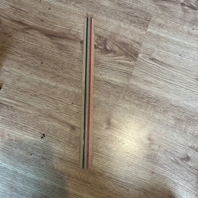 Pickett 235A Triangle Architect Drawing Scale 12 in. Ruler Red Green ...