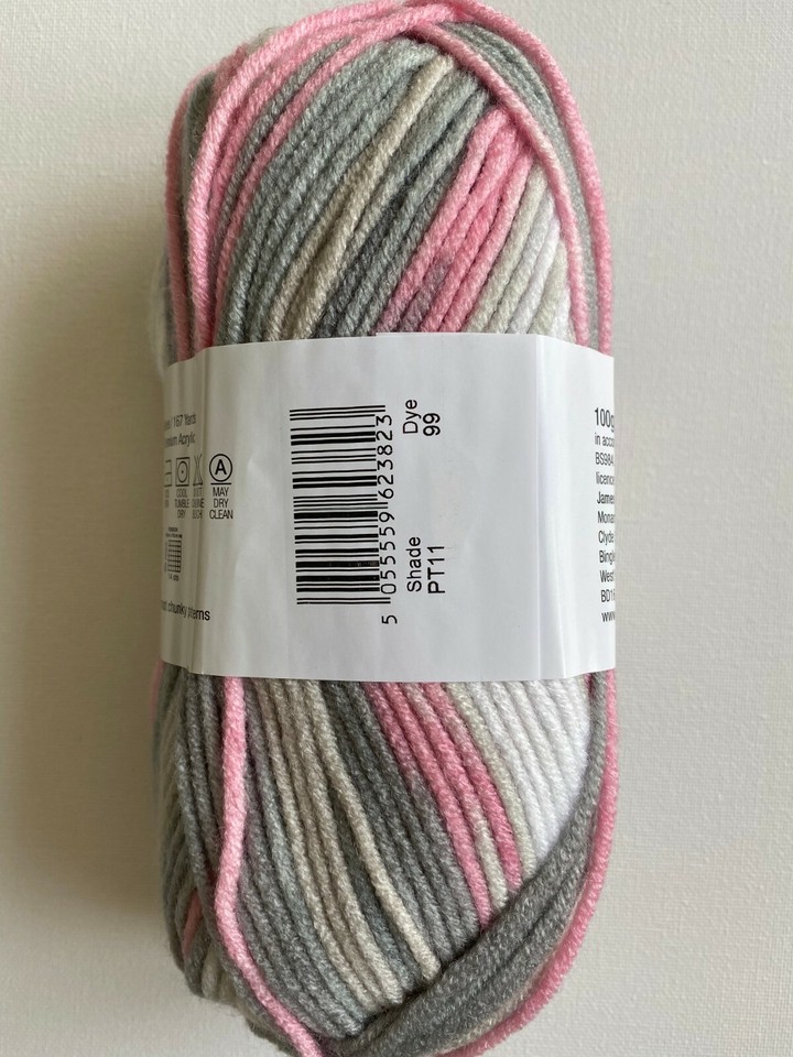 James C Brett Party Time Chunky Knitting Wool/Yarn 1 X 100g ball ...